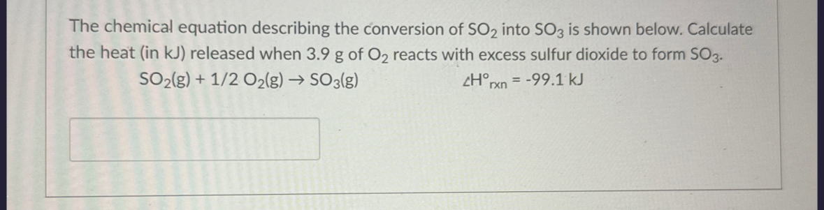Solved The chemical equation describing the conversion of | Chegg.com