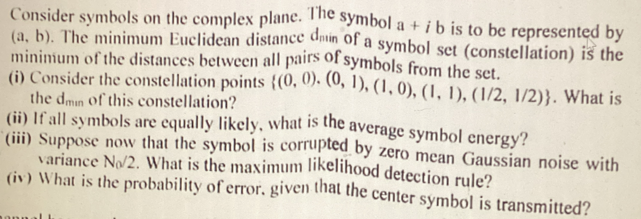 Solved Consider symbols on the complex plane. The symbol | Chegg.com