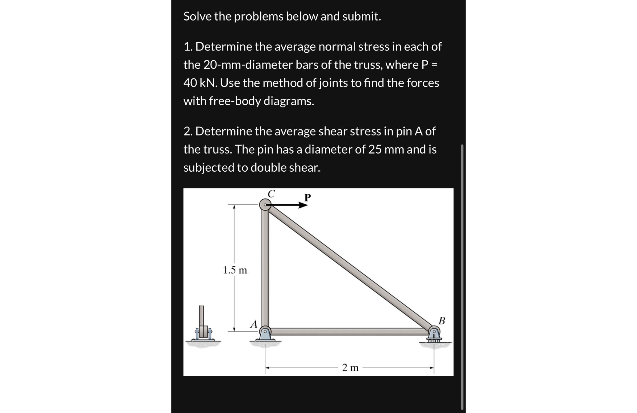 Solved Solve the problems below and submit.Determine the | Chegg.com