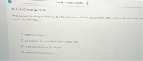 [Solved]: 2 of 54 Concepts completed Multiple Choice Questio