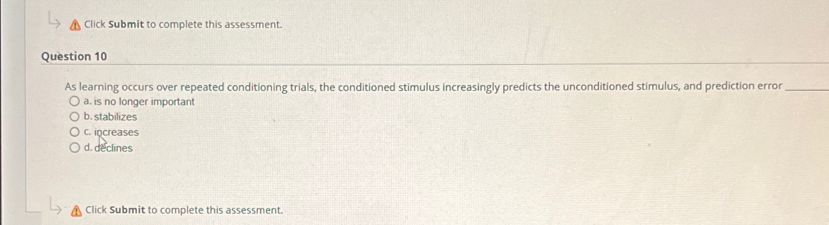 Solved Click Submit to complete this assessment.Question | Chegg.com