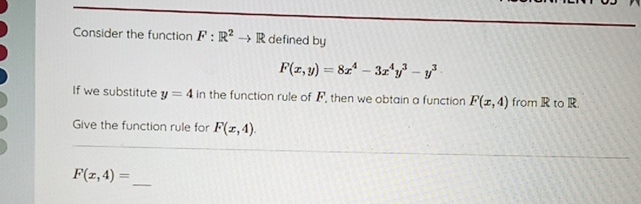 Consider the function F:R2→R ﻿defined | Chegg.com