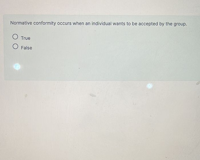 Solved Normative conformity occurs when an individual wants | Chegg.com