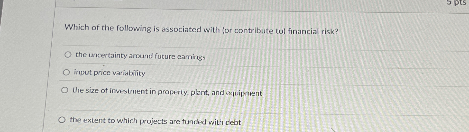 Solved Which of the following is associated with (or | Chegg.com