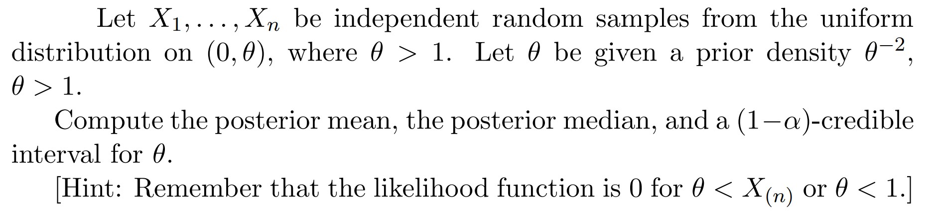 Solved Let x1,dots,xn ﻿be independent random samples from | Chegg.com