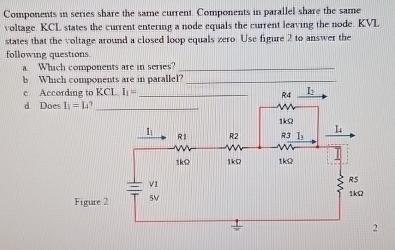 Solved Components in series share the same current. | Chegg.com