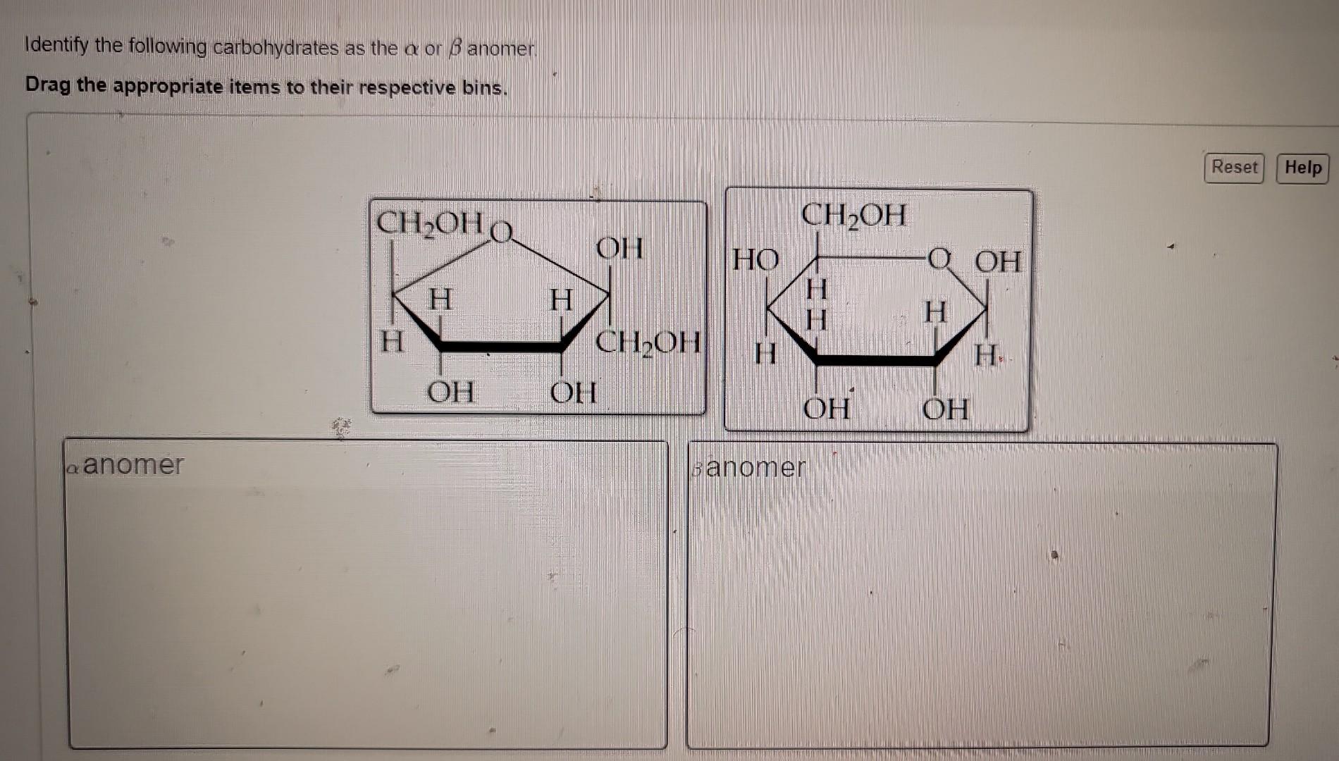 Solved Identify the following carbohydrates as the α or β | Chegg.com