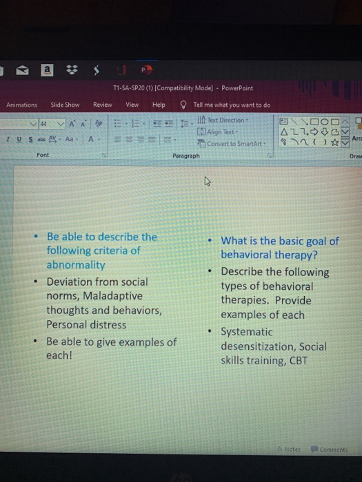 Solved T1-SA-SP20 (1) [Compatibility Mode) - PowerPoint | Chegg.com