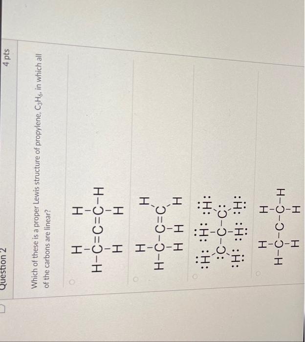 Solved Which of these is a proper Lewis structure of | Chegg.com