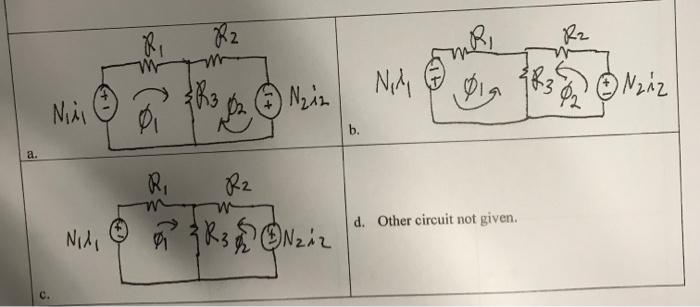Solved 10. A multi-coil magnetic circuit is illustrated in | Chegg.com