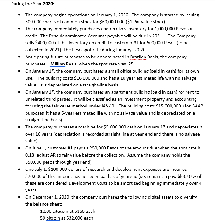 Solved Create Journal entry and adjustment entry for all of | Chegg.com