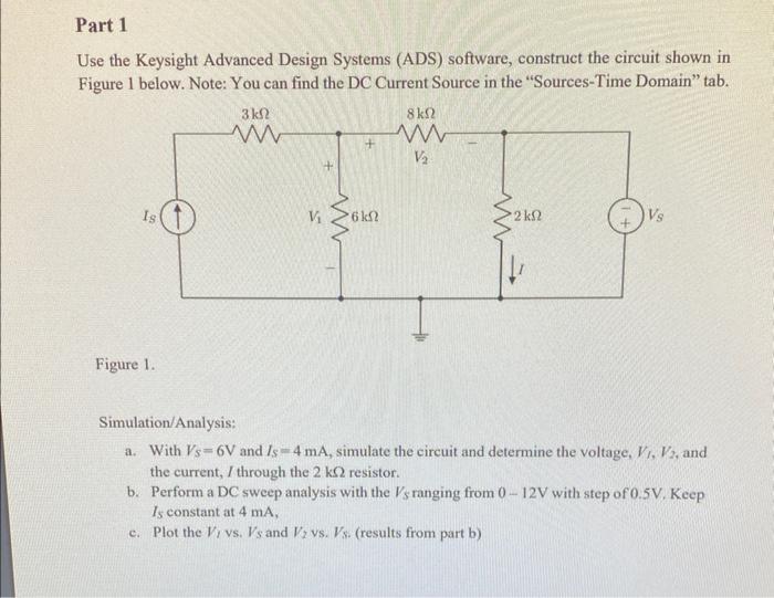 Solved Use the Keysight Advanced Design Systems (ADS) | Chegg.com