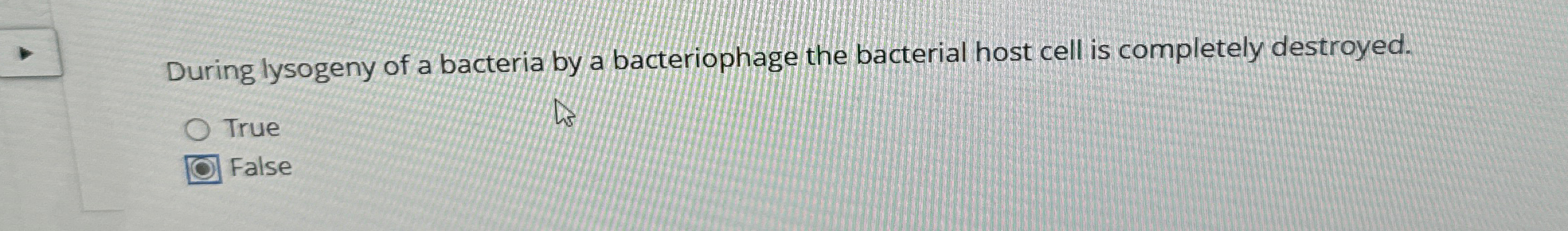 Solved During lysogeny of a bacteria by a bacteriophage the | Chegg.com