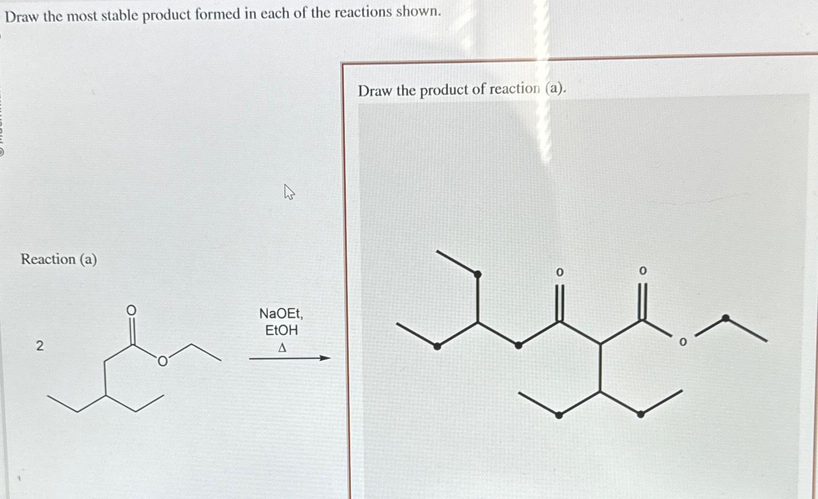 Solved Draw the most stable product formed in each of the | Chegg.com Solved Draw the most stable product formed in each of the | Chegg.com
