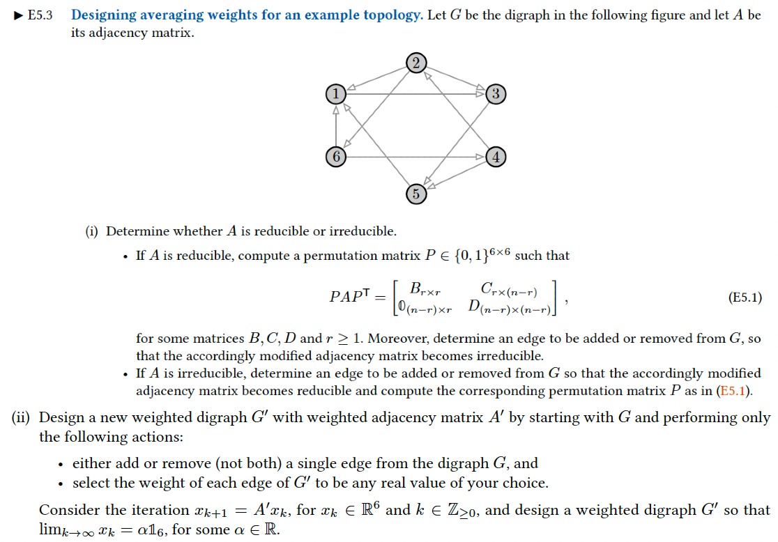 Solved E5.3 ﻿Designing averaging weights for an example | Chegg.com