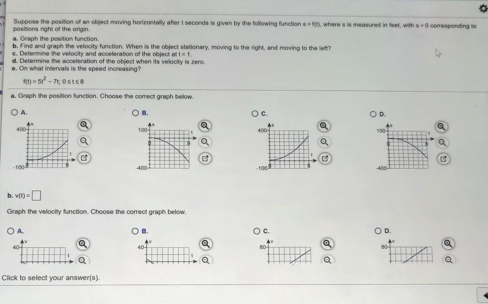 Solved my ny Suppose the position of an object moving | Chegg.com
