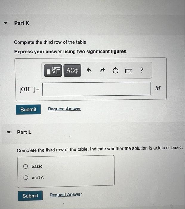 Solved Complete the following table by calculating the | Chegg.com