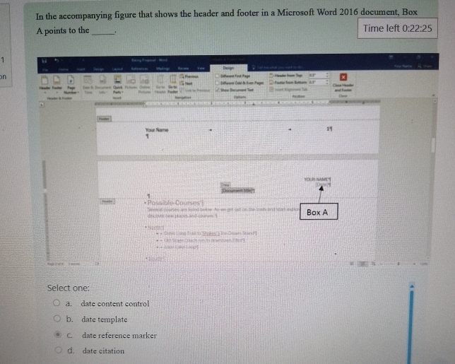 Solved In the accompanying figure that shows the header and | Chegg.com