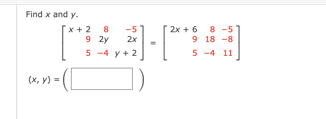 Solved Find x ﻿and y. | Chegg.com