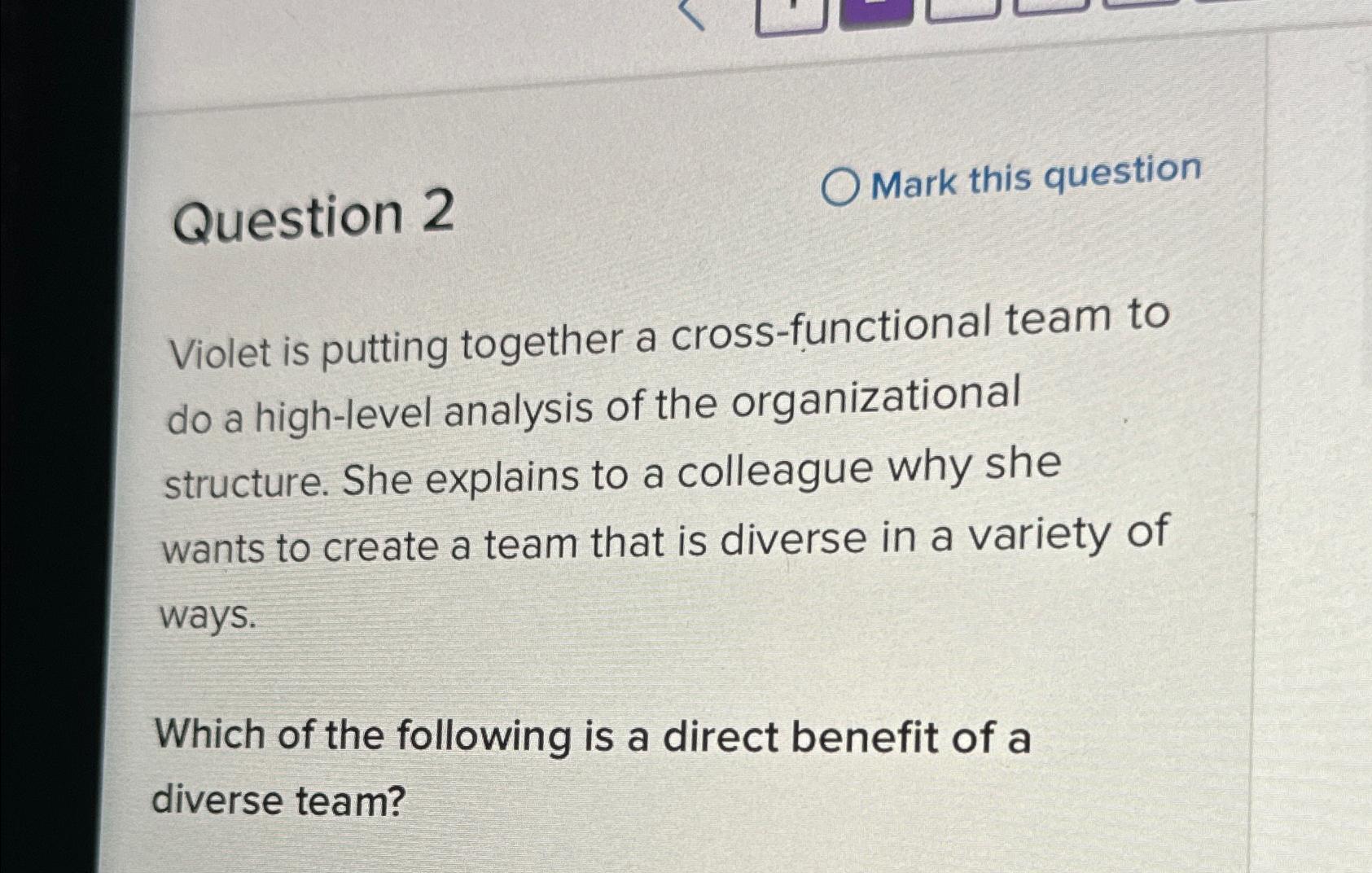 Solved Question 2Mark this questionViolet is putting | Chegg.com