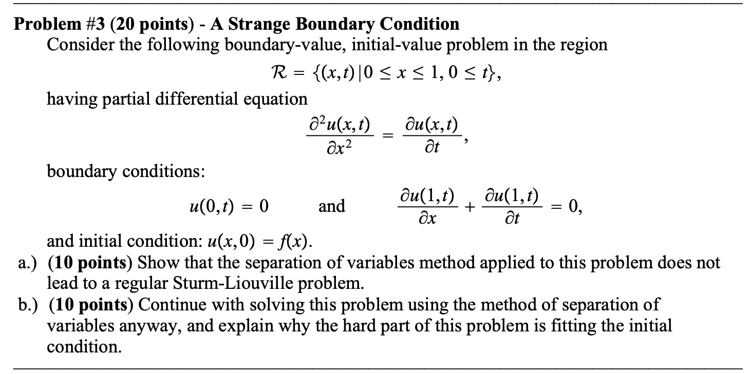 Solved Problem 3 20 ﻿points ﻿a Strange Boundary 
