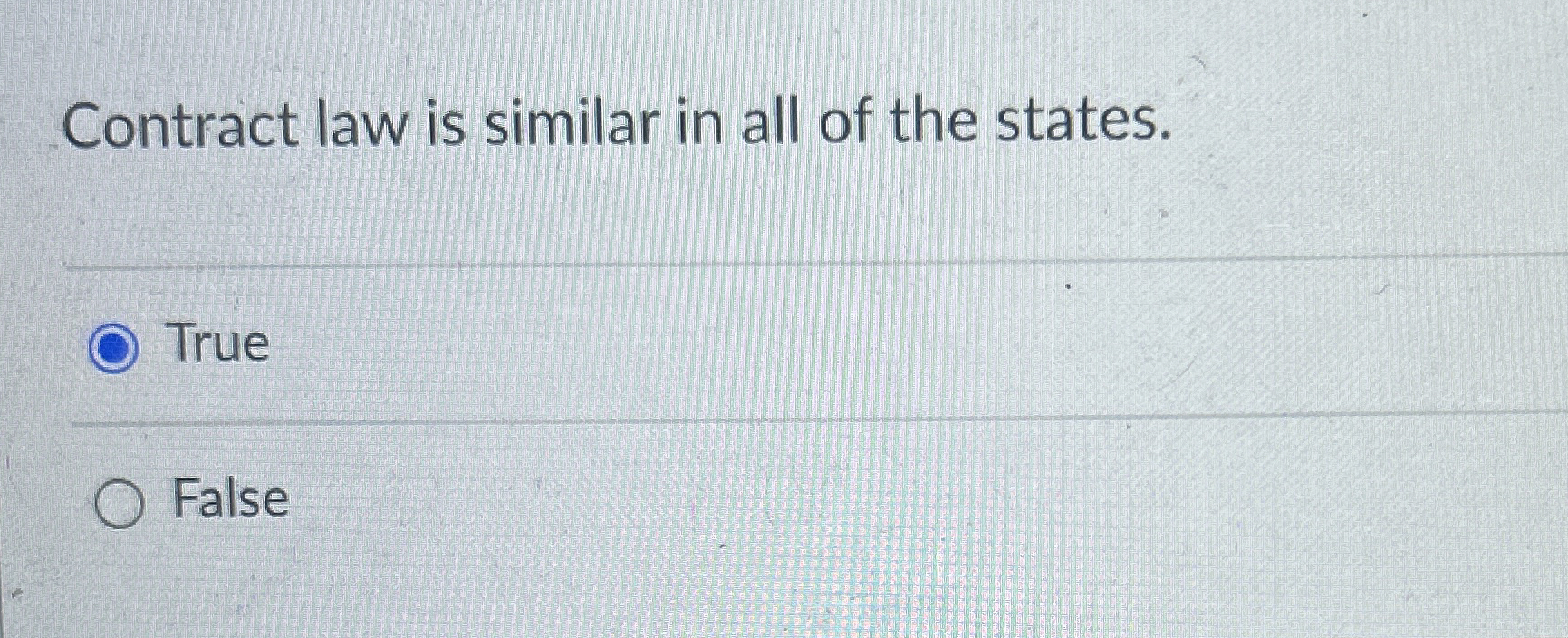 Solved Contract law is similar in all of the | Chegg.com