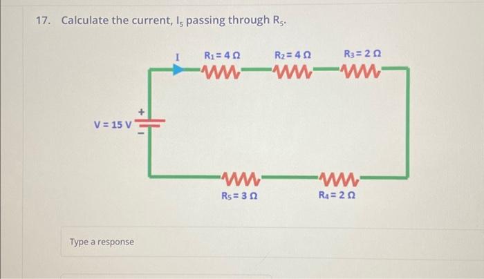 17. Calculate the current, I5 passing through R5. | Chegg.com