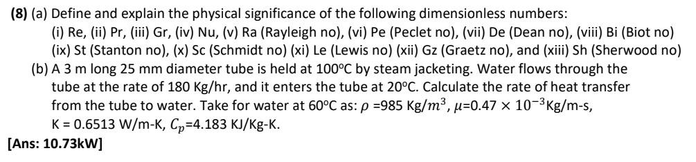 Solved (8) (a) Define and explain the physical significance | Chegg.com