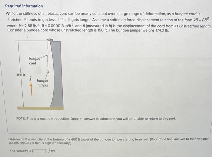 Required information While the stiffness of an | Chegg.com