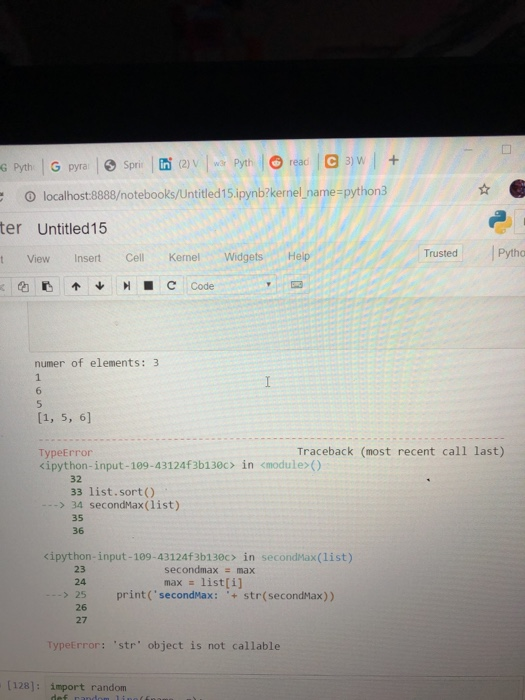 Solved 3) Write a python program that will make user input | Chegg.com