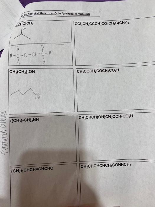 Solved upanded (Lewis Structure 3-D sketch & Skeletal GH: | Chegg.com