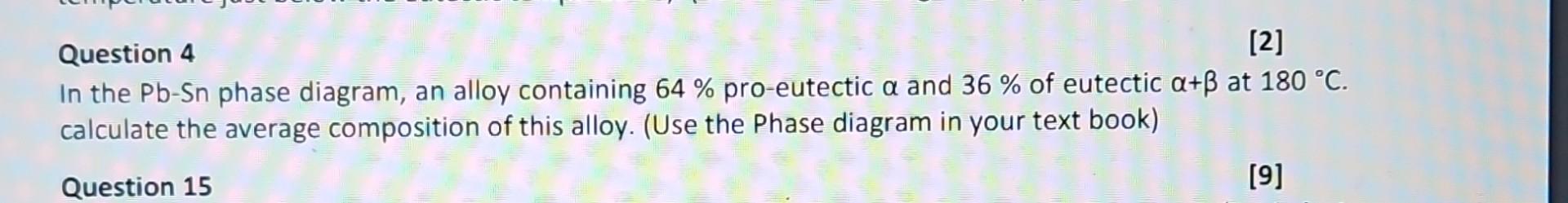 Solved 9.11 Binary Eutectic Systems * 289 Composition (at \% | Chegg.com
