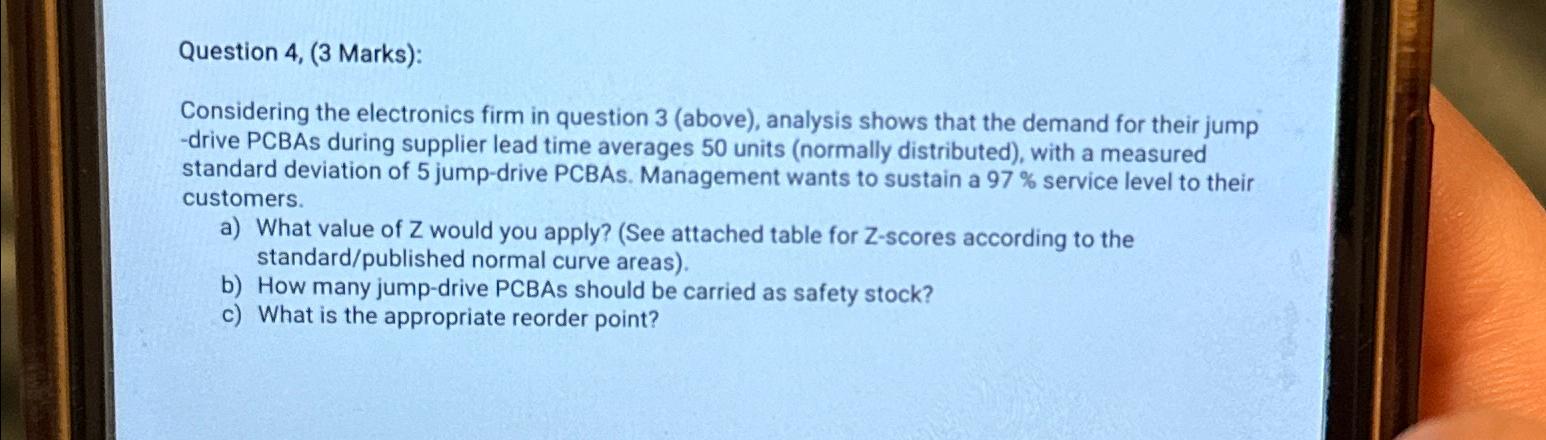 Solved Question 4, (3 Marks):Considering the electronics | Chegg.com Solved Question 4, (3 Marks):Considering the electronics | Chegg.com