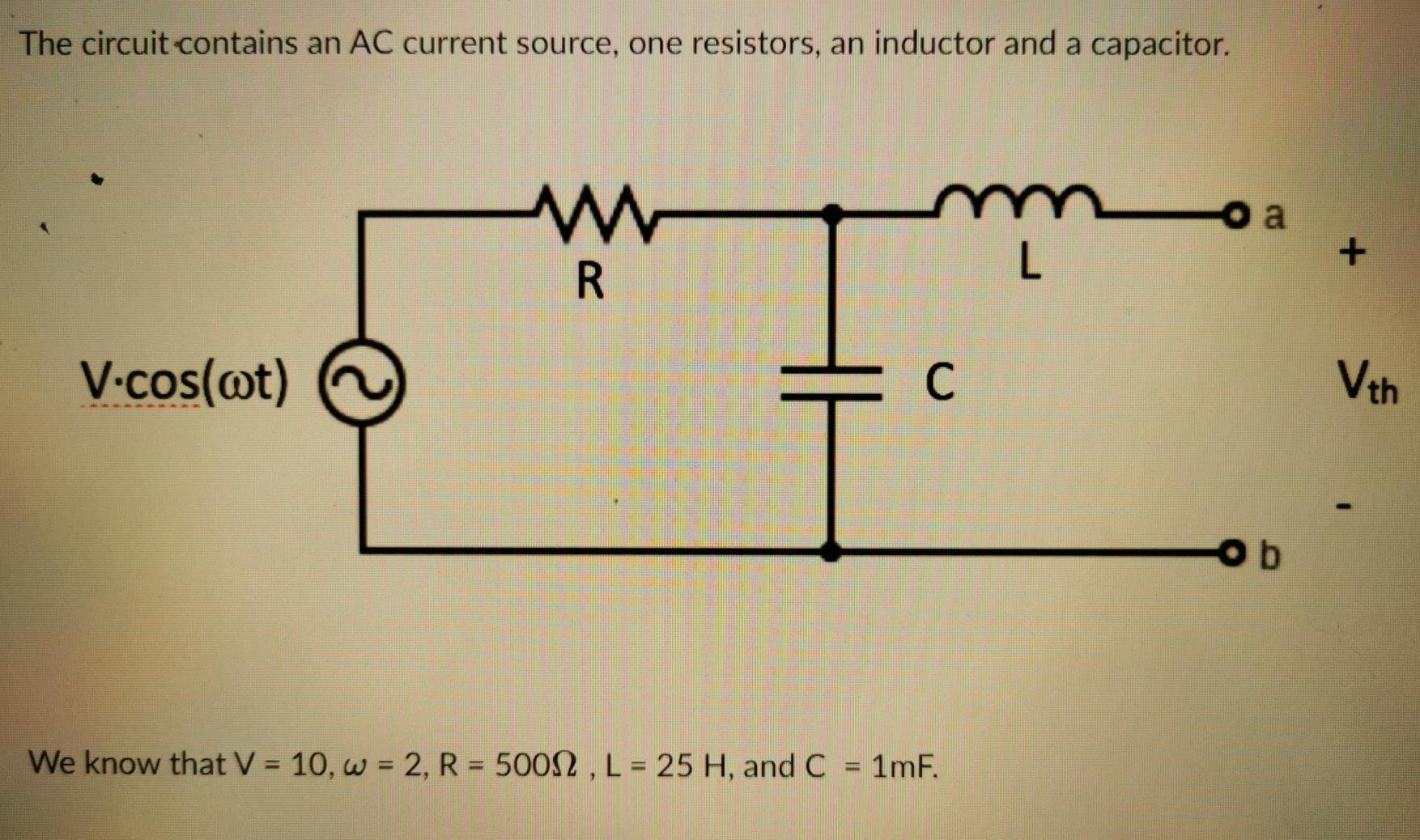 Solved Calculate numerical value of complex impedance R and | Chegg.com
