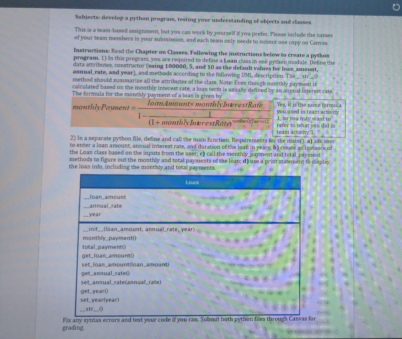 Solved Subjects Develop A Python Program Testing Your Chegg