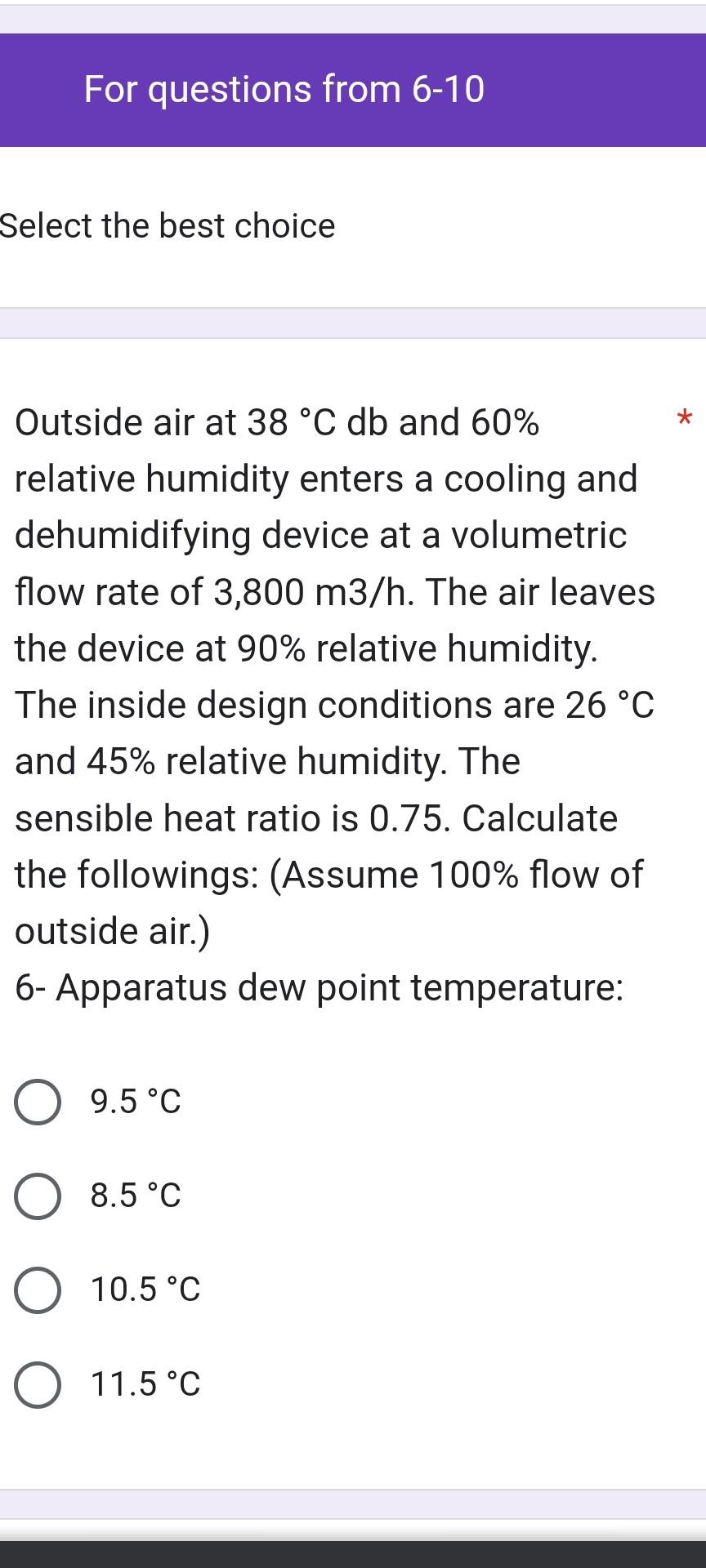 Solved Select the best choice Outside air at 38∘Cdb and 60% | Chegg.com