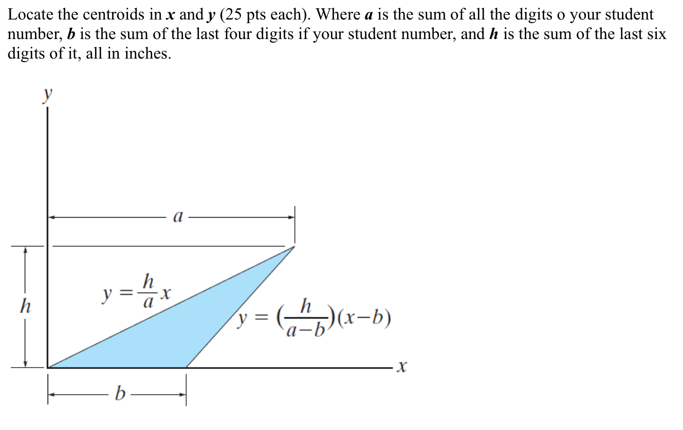 Solved Locate the centroids in \( \boldsymbol{x} \) ﻿and | Chegg.com