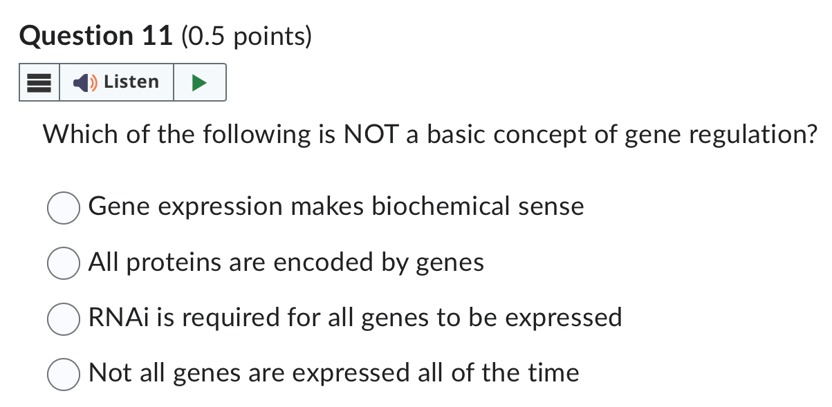 Solved Question 11 (0.5 ﻿points)Which of the following is | Chegg.com