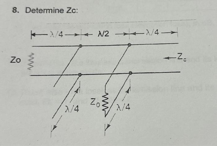 Solved 8. Determine Zc: | Chegg.com
