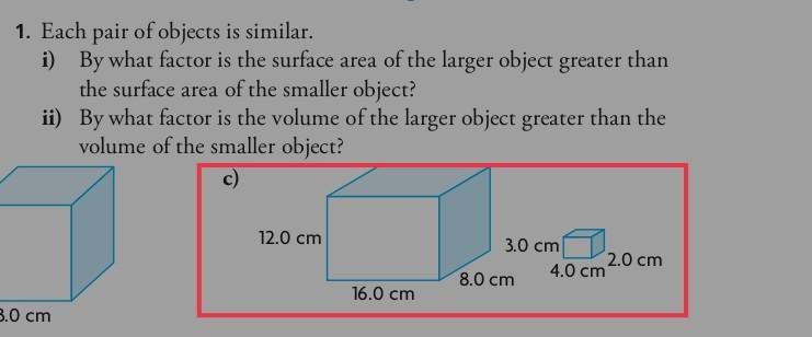 Solved 1. Each pair of objects is similar. i) By what factor | Chegg.com