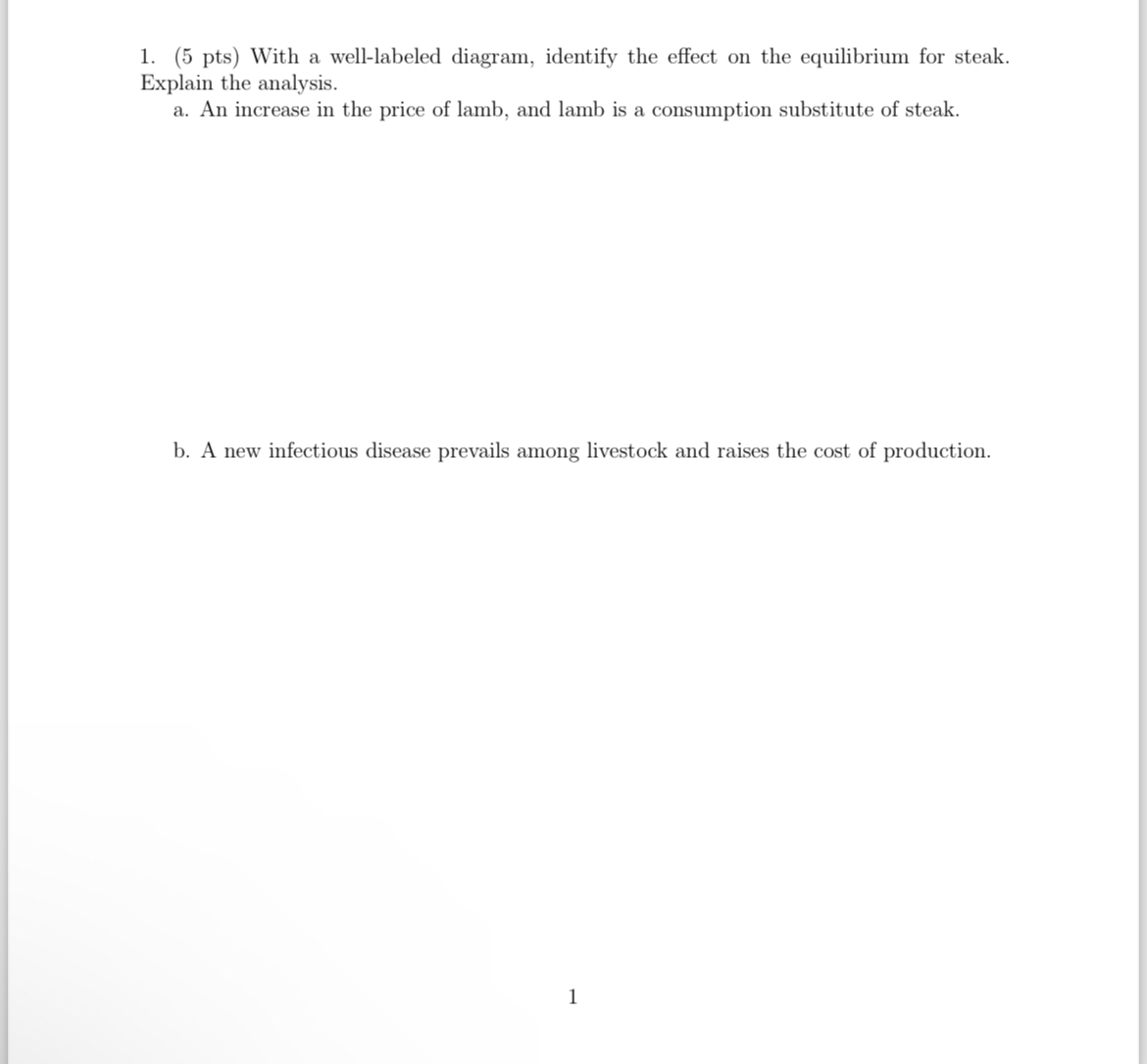 Solved (5 ﻿pts) ﻿With a well-labeled diagram, identify the | Chegg.com