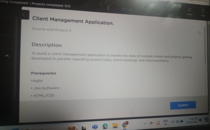 Course-end Project 2DescriptionTo build a client | Chegg.com