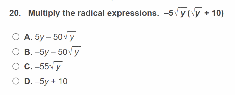 Solved Multiply the radical expressions. | Chegg.com