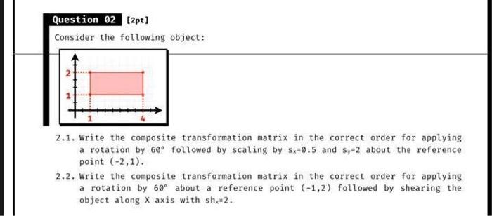 Solved Consider the following object: 2.1. Write the | Chegg.com