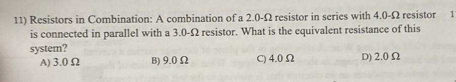 Solved Resistors in Combination: A combination of a | Chegg.com