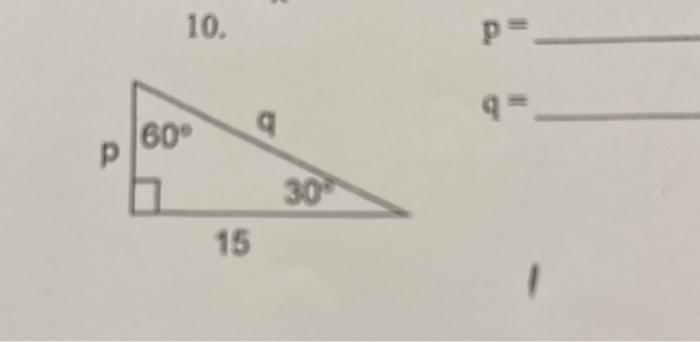 Solved could you please help me solve using the 30-60-90 | Chegg.com