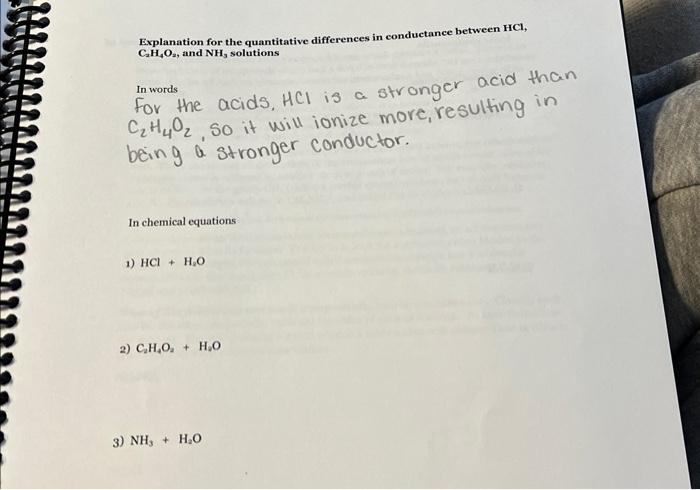 Solved Explanation for the quantitative differences in | Chegg.com