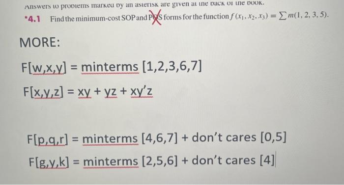 Solved Answers to prodiems marked oy an asterisk are given | Chegg.com