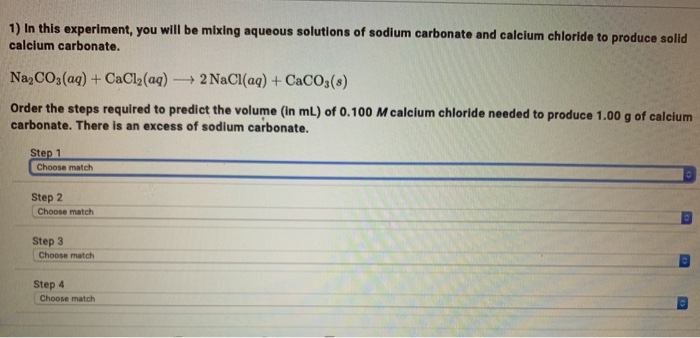 1) In this experiment, you will be mixing aqueous | Chegg.com