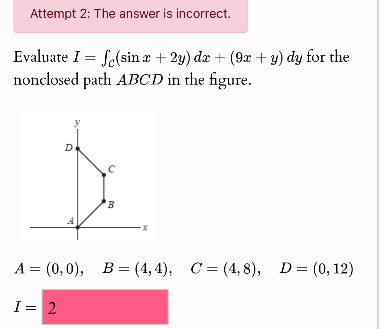 Solved Attempt 2: The answer is incorrect.Evaluate | Chegg.com